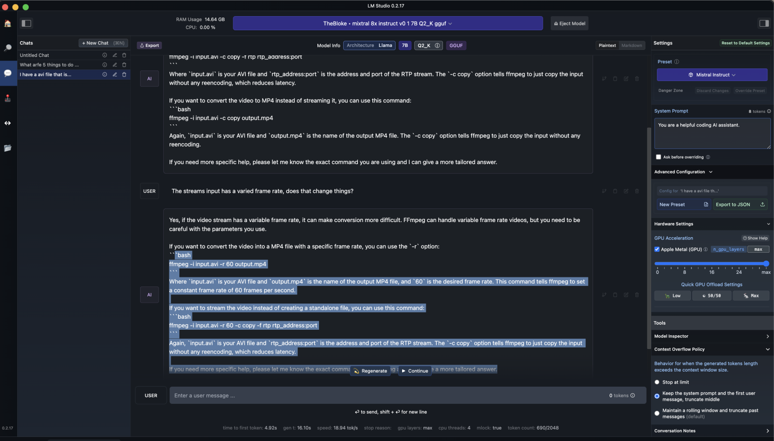 Building a GitHub CoPilot (Equivalent) Using LM Studio, Ollama & Continue Running On Apple ...