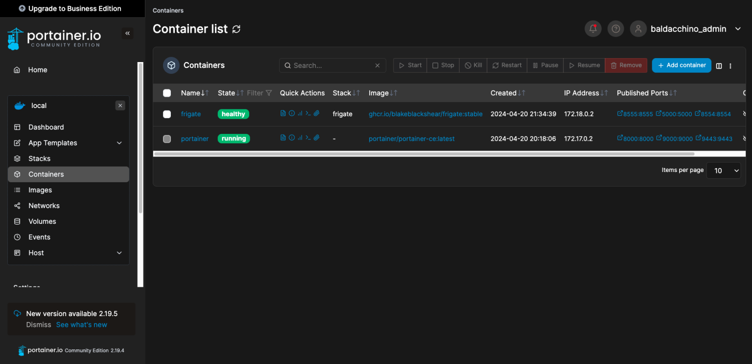 Building Frigate With Google Coral TPU, Portainer, Docker On A Raspberry Pi 5 with NFS Storage ...