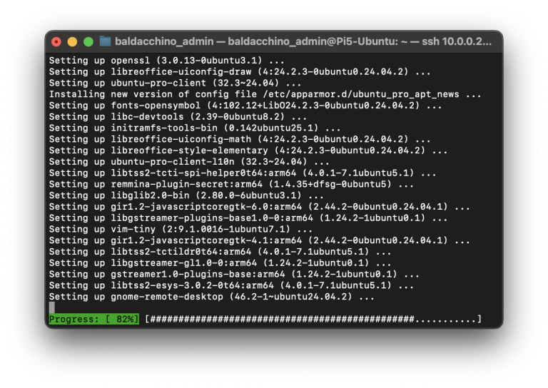 Installing TvHead End On a Raspberry Pi5 with Ubuntu 24.04 LTS – Baldacchino Automation