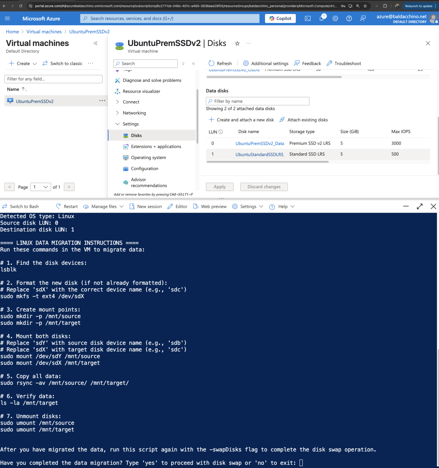 Downgrading From Azure Ultra Disks & Premium SSD V2 to Premium SSD ...